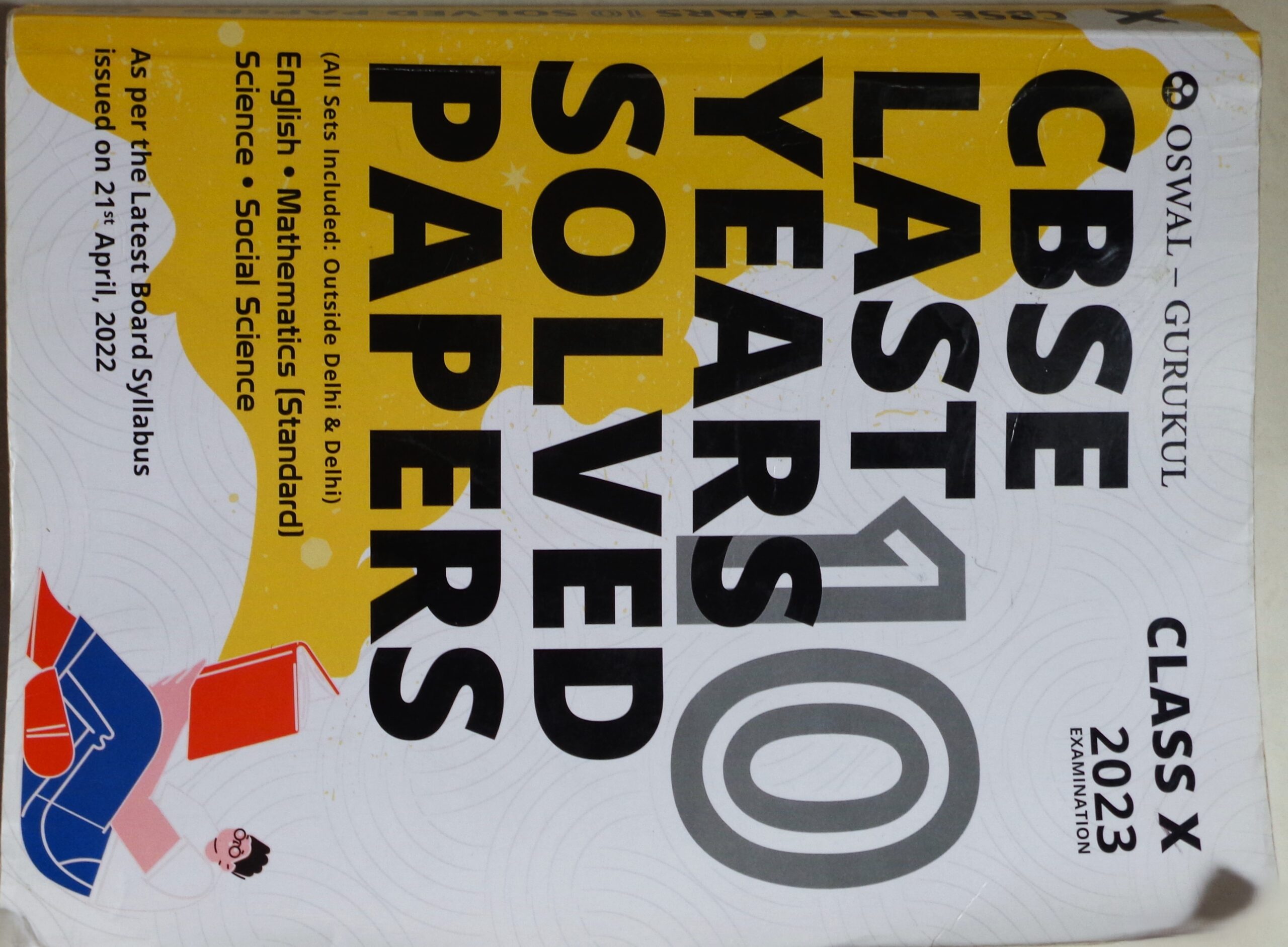 Buy CBSE LAST 10 YEAR SOLVED PAPERS Class 10 Oswal | BookFlow