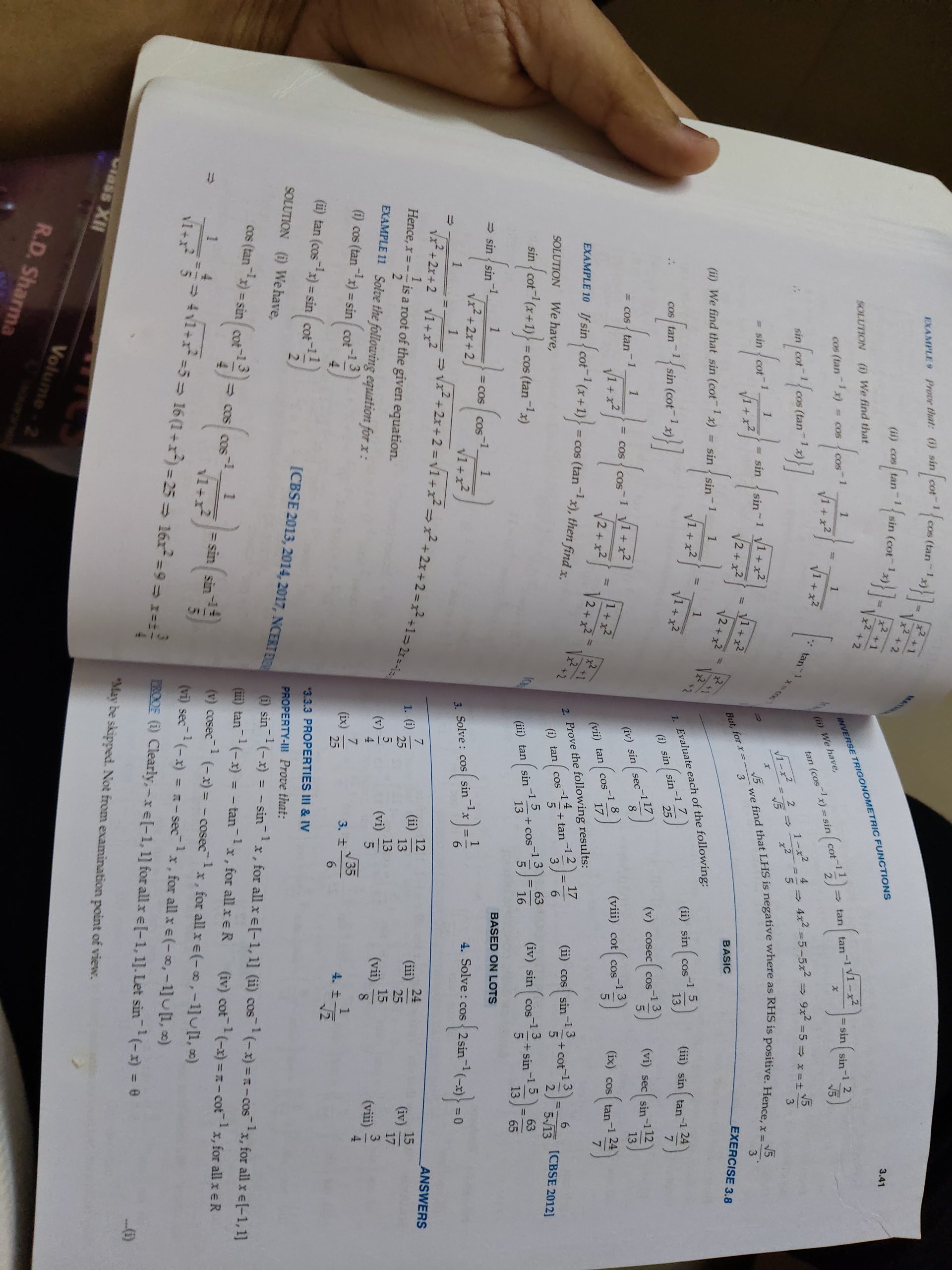 Buy Rd Sharma Maths Class 12 Vol 1 And 2 | BookFlow